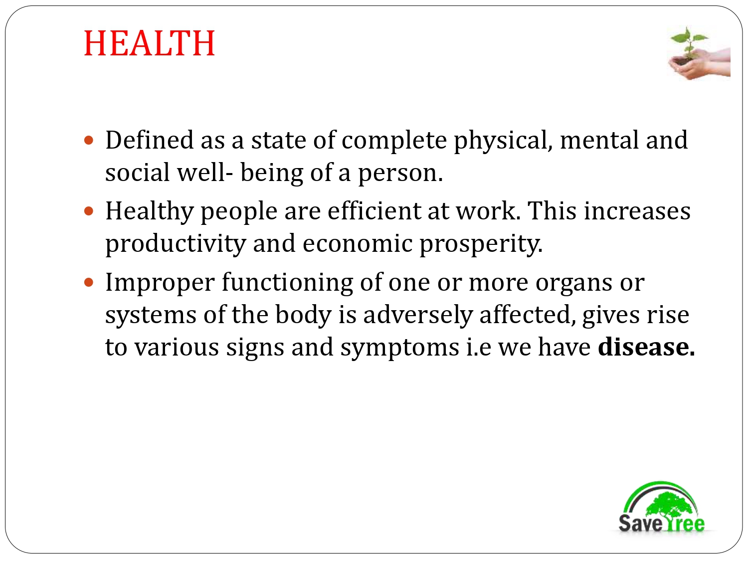 Class 12 Biology Chapter 8 Human Health and Disease Presentation - CBSE ...