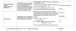 Mathematics Lesson Plan for Class 7 Chapter Wise - CBSE CONTENT